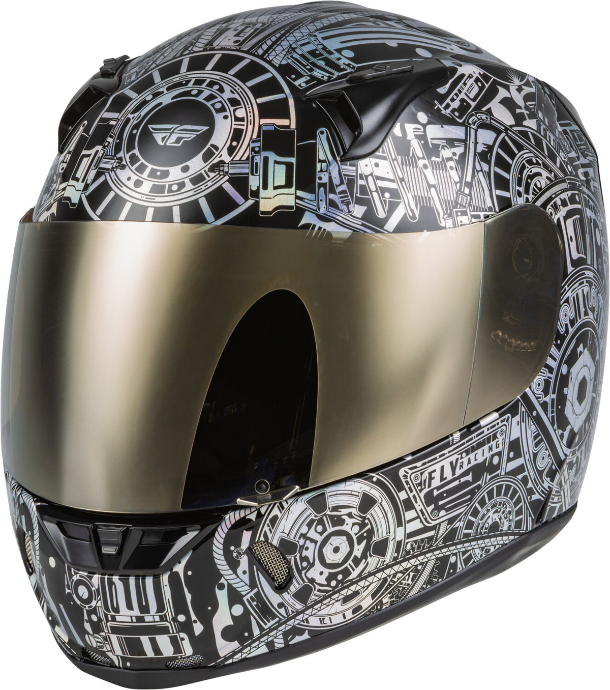 Fly Racing Revolt Matrix Helmet Xs Iridescent 73-8381Xs 73-8381XS ...