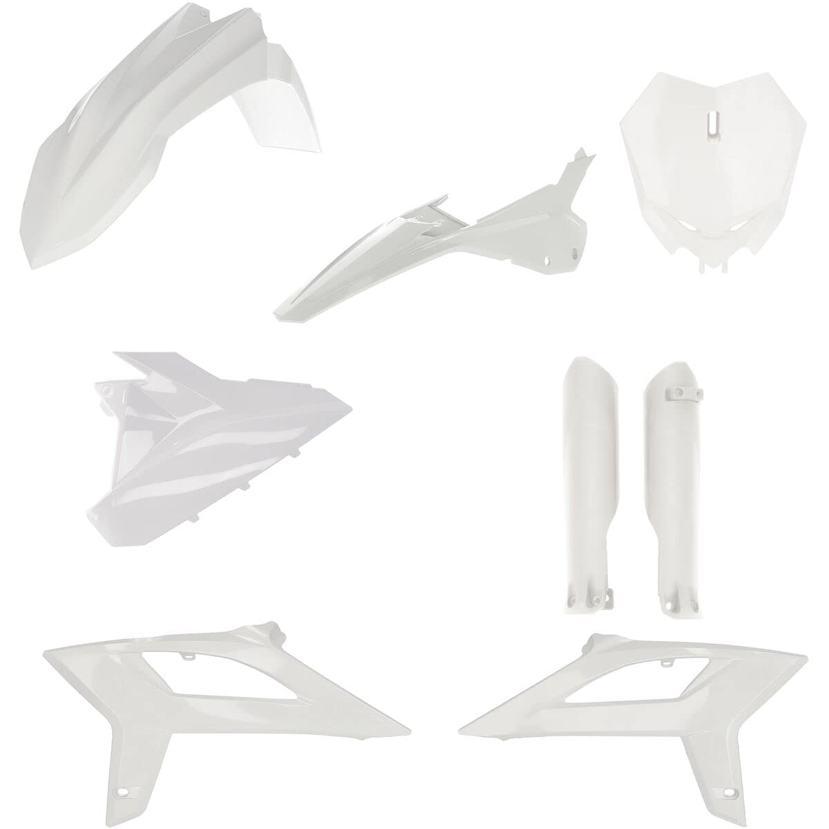 Acerbis Full Plastic Kit (WHITE) For 21-22 BETA 300RX — ROCO 4X4