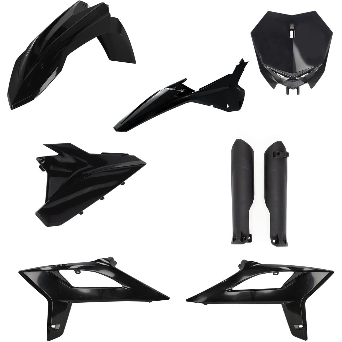 Acerbis Full Plastic Kit (BLACK) For 21-22 BETA 300RX — ROCO 4X4