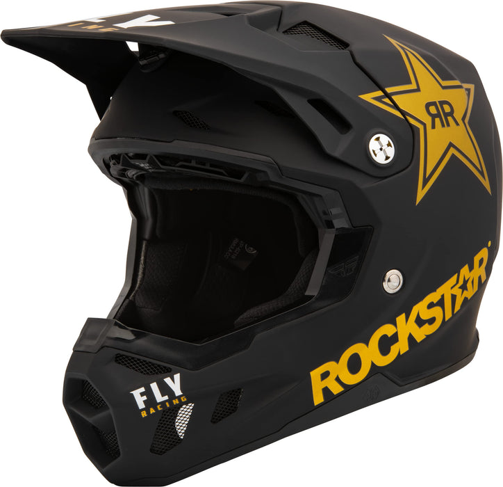 Fly Racing 2023 Adult Formula CC Driver Helmet (Matte Black/Gold, Larg ...
