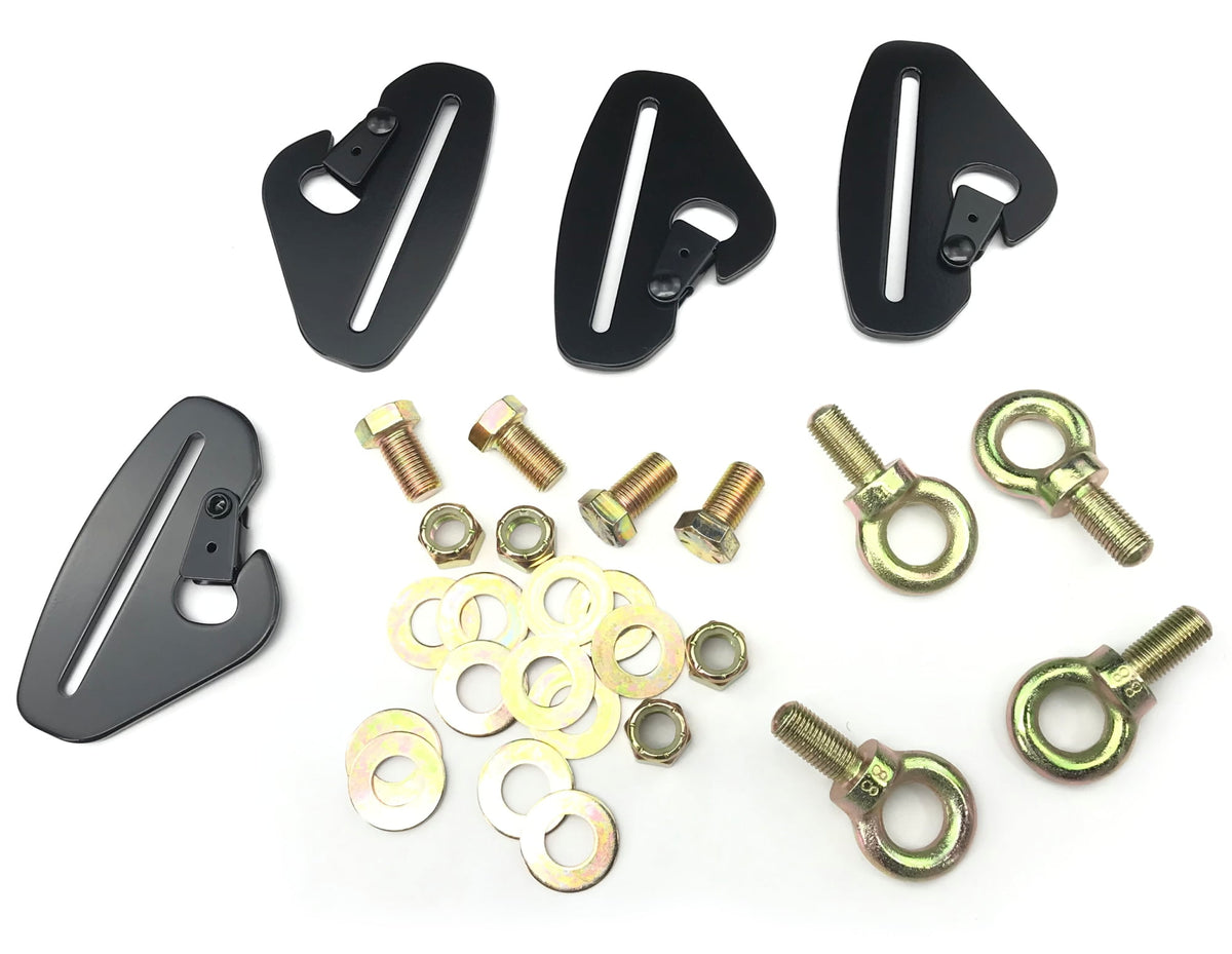 DragonFire UTV Harness Mounting Kit Can Am Maverick X3 Black 2 Seats ...