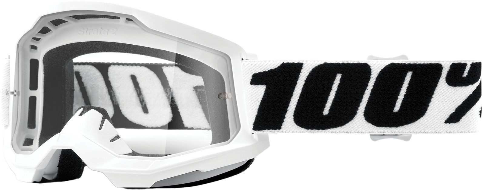 100% Strata 2 Motocross & Mountain Bike Goggles - MX and MTB Racing Pr ...