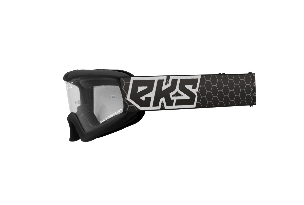 EKS Brand X-Grom Youth Goggles OSFM Black/White — ROCO 4X4